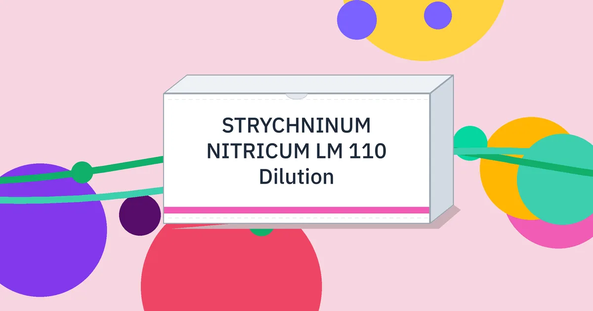 Symbolbild: Packung mit der Aufschrift STRYCHNINUM NITRICUM LM 110 Dilution (PZN 13207027) – Verfügbarkeit und Bezug in Apotheken in Frankfurt am Main