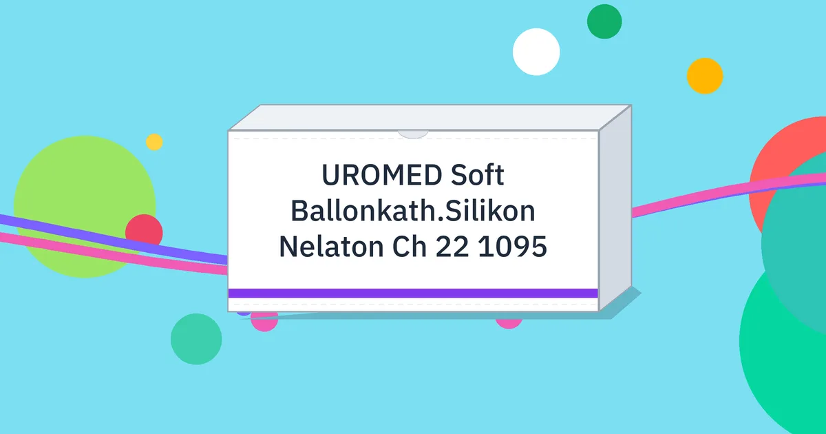 Symbolbild: Packung mit der Aufschrift UROMED Soft Ballonkath.Silikon Nelaton Ch 22 1095 (PZN 04741578) – Verfügbarkeit und Bezug in Apotheken in Frankfurt am Main