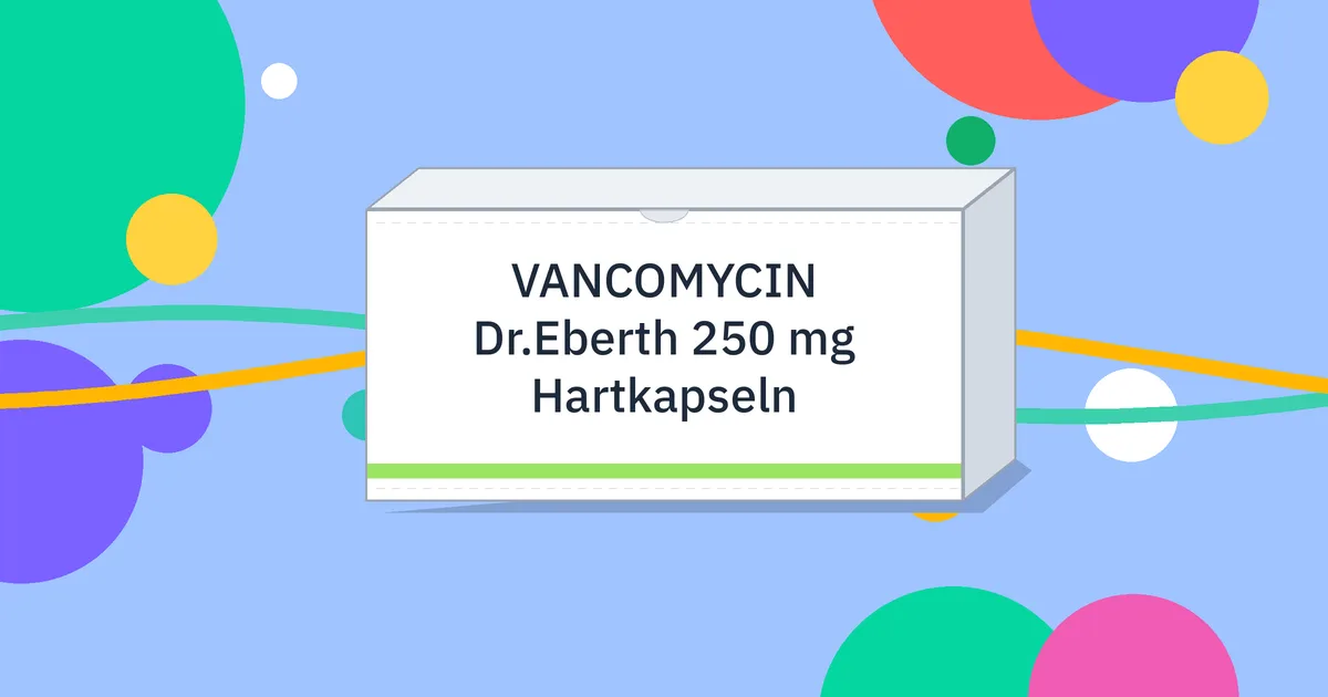 Symbolbild: Packung mit der Aufschrift VANCOMYCIN Dr.Eberth 250 mg Hartkapseln (PZN 11293761) – Verfügbarkeit und Bezug in Apotheken in Frankfurt am Main