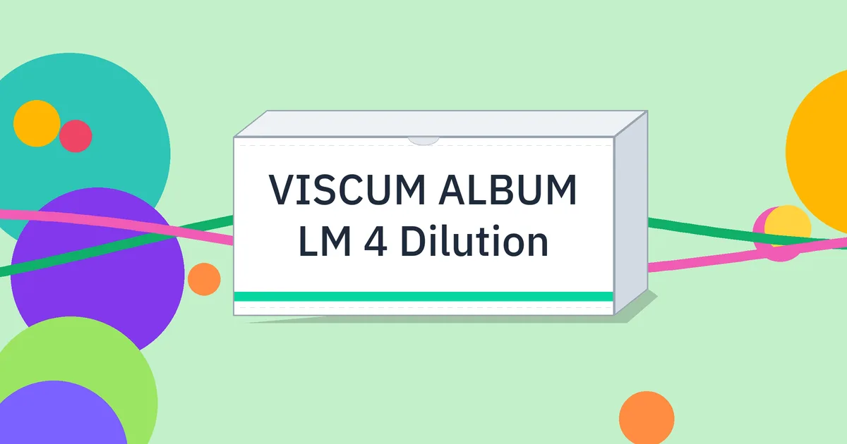 Symbolbild: Packung mit der Aufschrift VISCUM ALBUM LM 4 Dilution (PZN 13277677) – Verfügbarkeit und Bezug in Apotheken in Frankfurt am Main