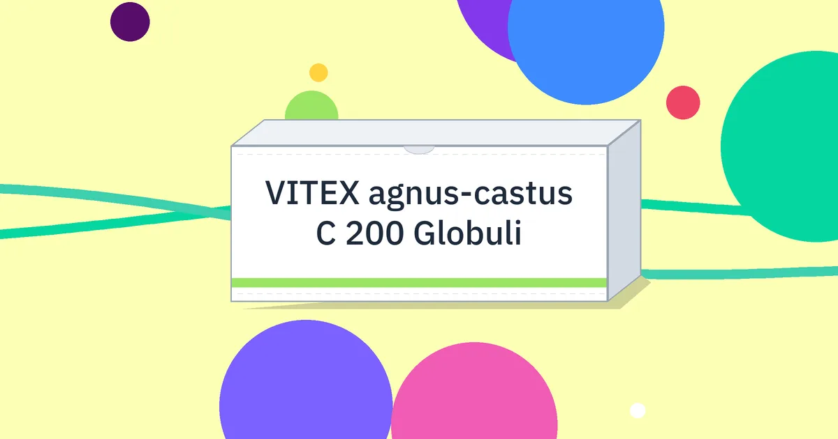 Symbolbild: Packung mit der Aufschrift VITEX agnus-castus C 200 Globuli (PZN 15330660) – Verfügbarkeit und Bezug in Apotheken in Frankfurt am Main