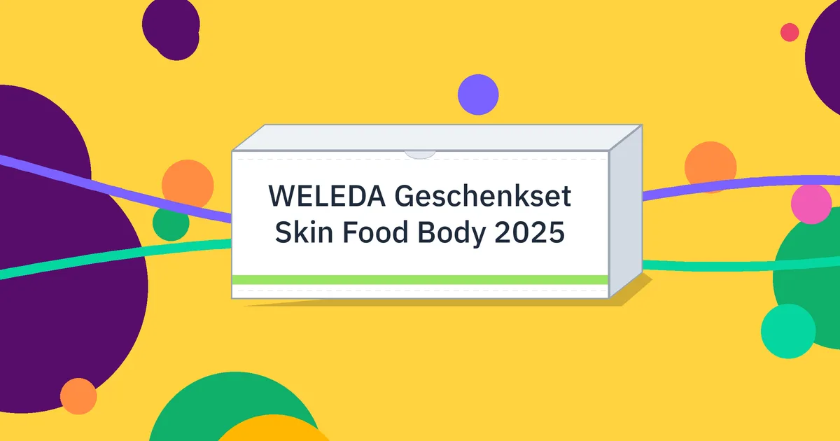 Symbolbild: Packung mit der Aufschrift WELEDA Geschenkset Skin Food Body 2025 (PZN 19733811) – Verfügbarkeit und Bezug in Apotheken in Frankfurt am Main