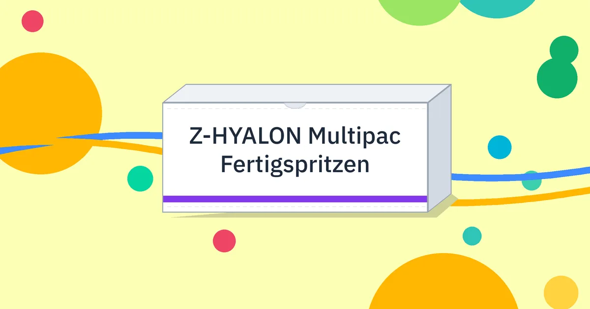 Symbolbild: Packung mit der Aufschrift Z-HYALON Multipac Fertigspritzen (PZN 05379197) – Verfügbarkeit und Bezug in Apotheken in Frankfurt am Main