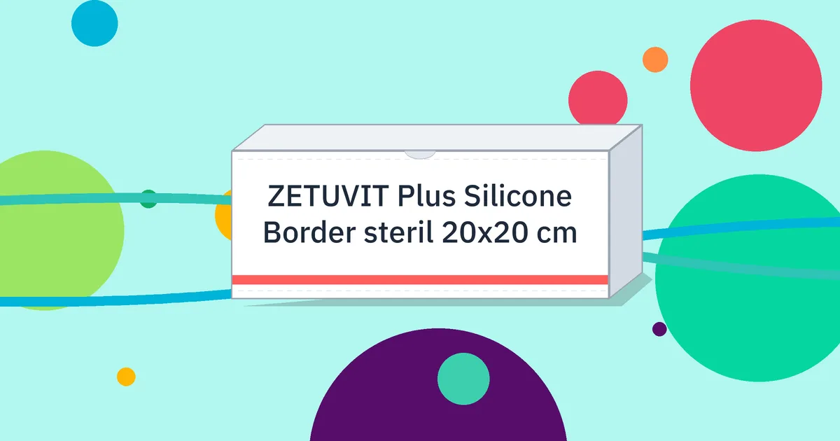 Symbolbild: Packung mit der Aufschrift ZETUVIT Plus Silicone Border steril 20x20 cm (PZN 15403873) – Verfügbarkeit und Bezug in Apotheken in Frankfurt am Main