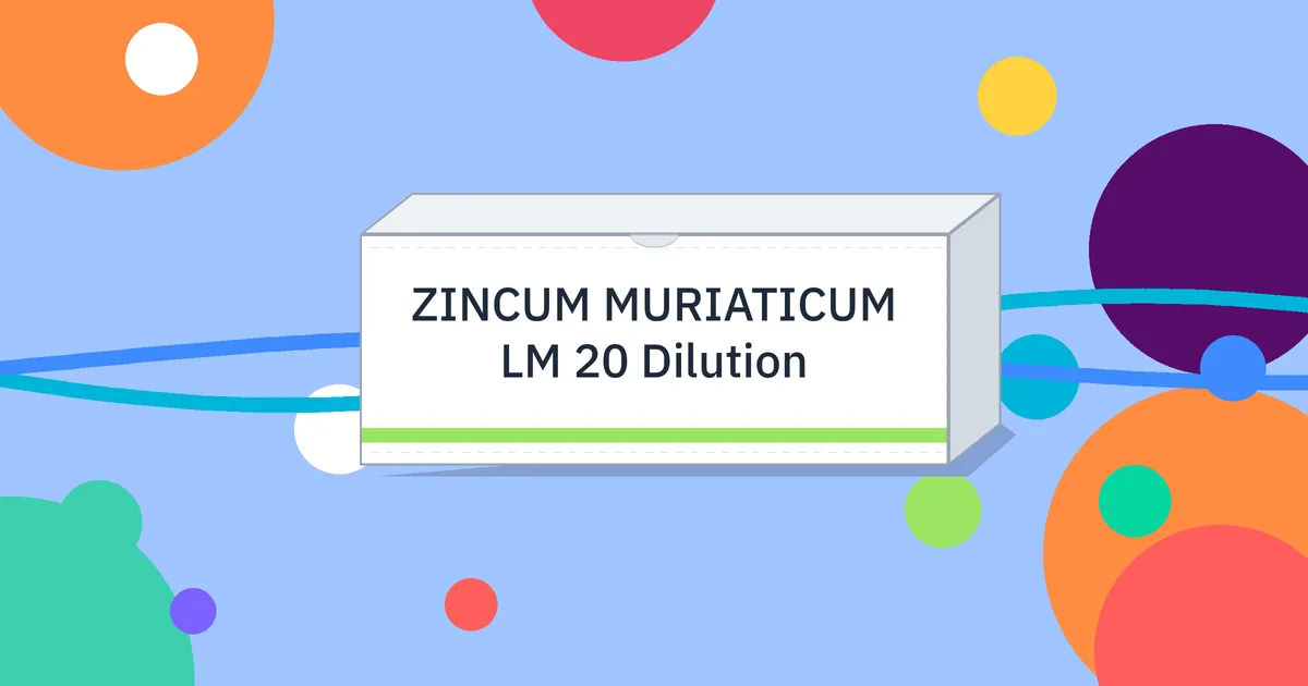 Symbolbild: Packung mit der Aufschrift ZINCUM MURIATICUM LM 20 Dilution (PZN 13295793) – Verfügbarkeit und Bezug in Apotheken in Frankfurt am Main