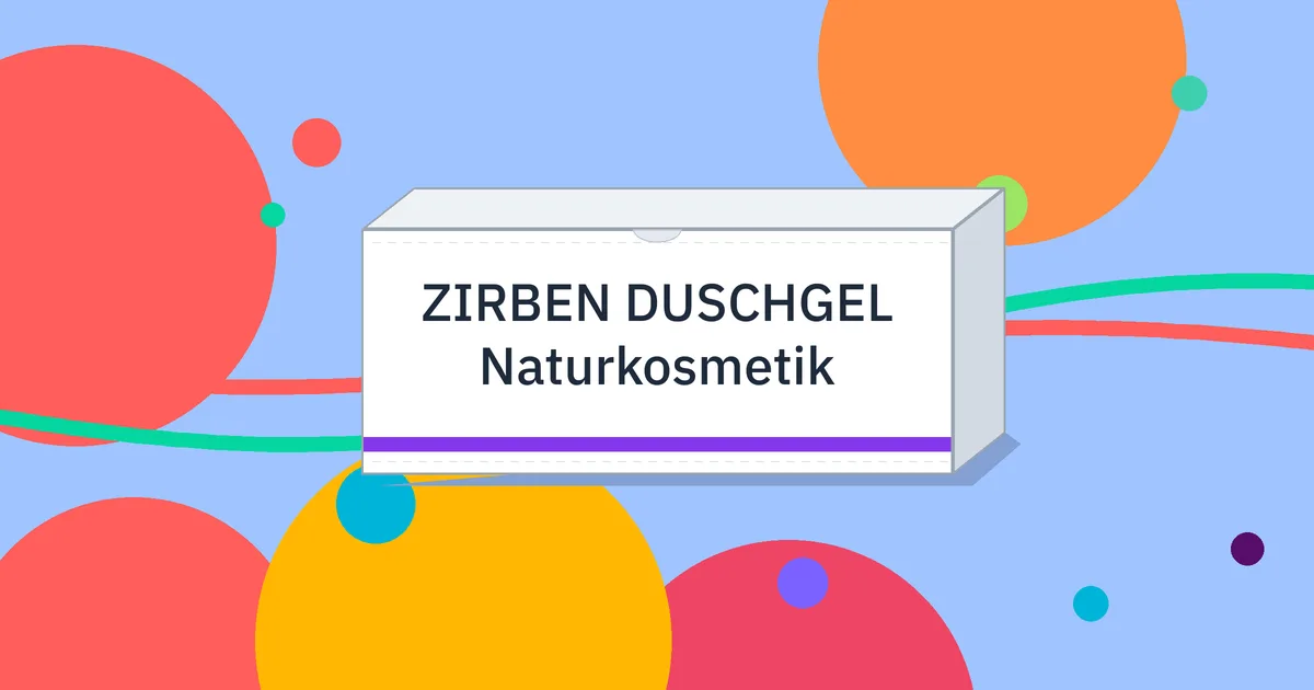 Symbolbild: Packung mit der Aufschrift ZIRBEN DUSCHGEL Naturkosmetik (PZN 17267256) – Verfügbarkeit und Bezug in Apotheken in Frankfurt am Main