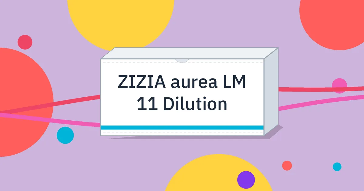 Symbolbild: Packung mit der Aufschrift ZIZIA aurea LM 11 Dilution (PZN 13303535) – Verfügbarkeit und Bezug in Apotheken in Frankfurt am Main