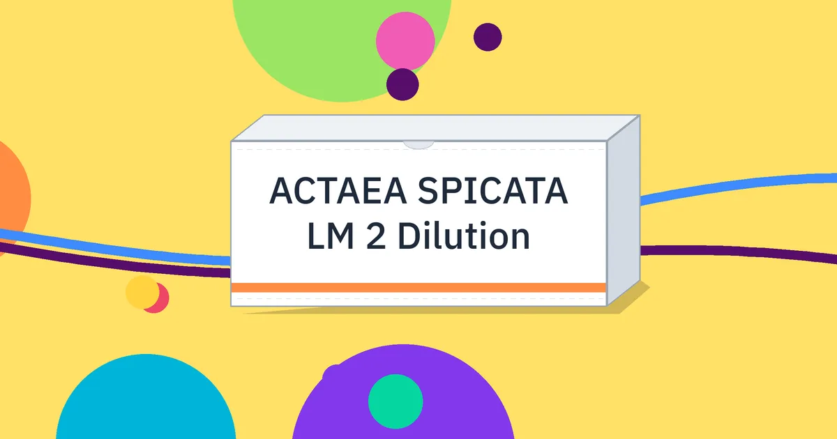 Symbolbild: Packung mit der Aufschrift ACTAEA SPICATA LM 2 Dilution (PZN 13293274) – Verfügbarkeit und Bezug in Apotheken in Frankfurt am Main