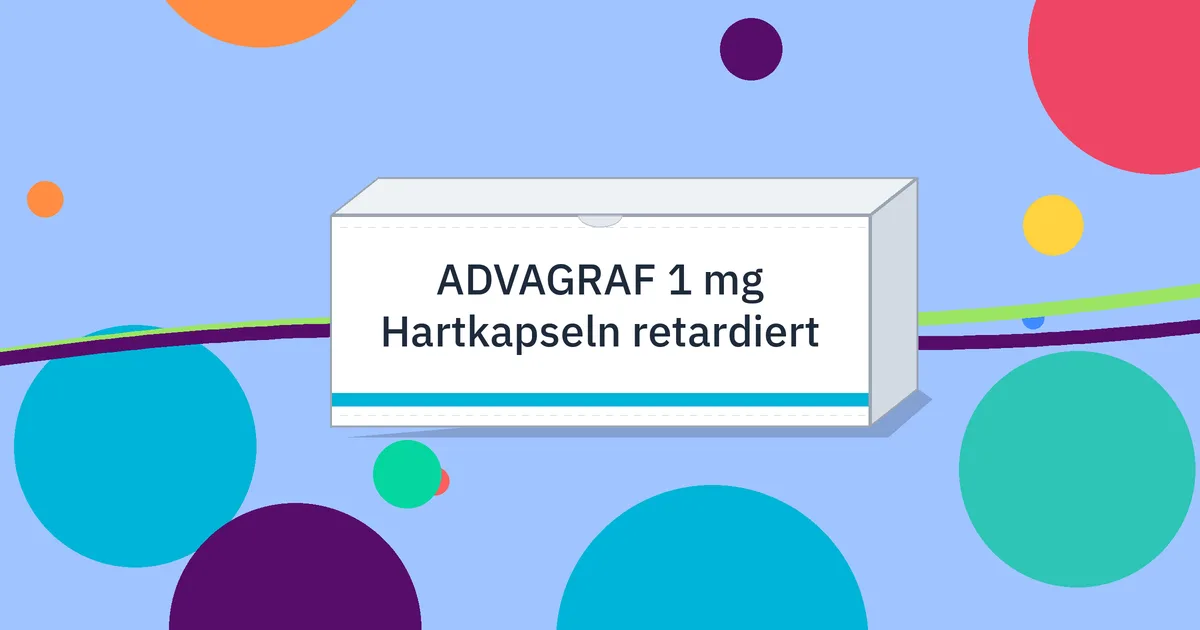 Symbolbild: Packung mit der Aufschrift ADVAGRAF 1 mg Hartkapseln retardiert (PZN 14139813) – Verfügbarkeit und Bezug in Apotheken in Frankfurt am Main