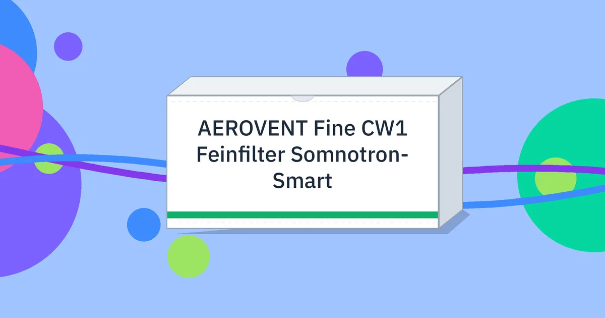 Symbolbild: Packung mit der Aufschrift AEROVENT Fine CW1 Feinfilter Somnotron-Smart (PZN 03469708) – Verfügbarkeit und Bezug in Apotheken in Frankfurt am Main