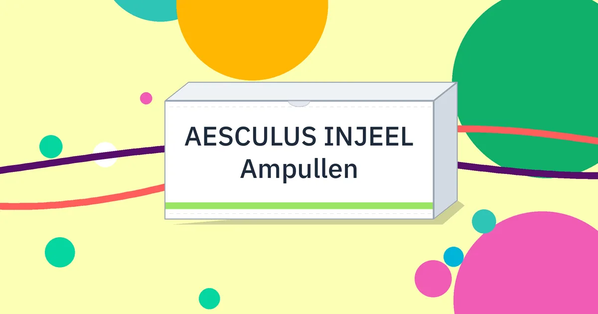 Symbolbild: Packung mit der Aufschrift AESCULUS INJEEL Ampullen (PZN 00017561) – Verfügbarkeit und Bezug in Apotheken in Frankfurt am Main