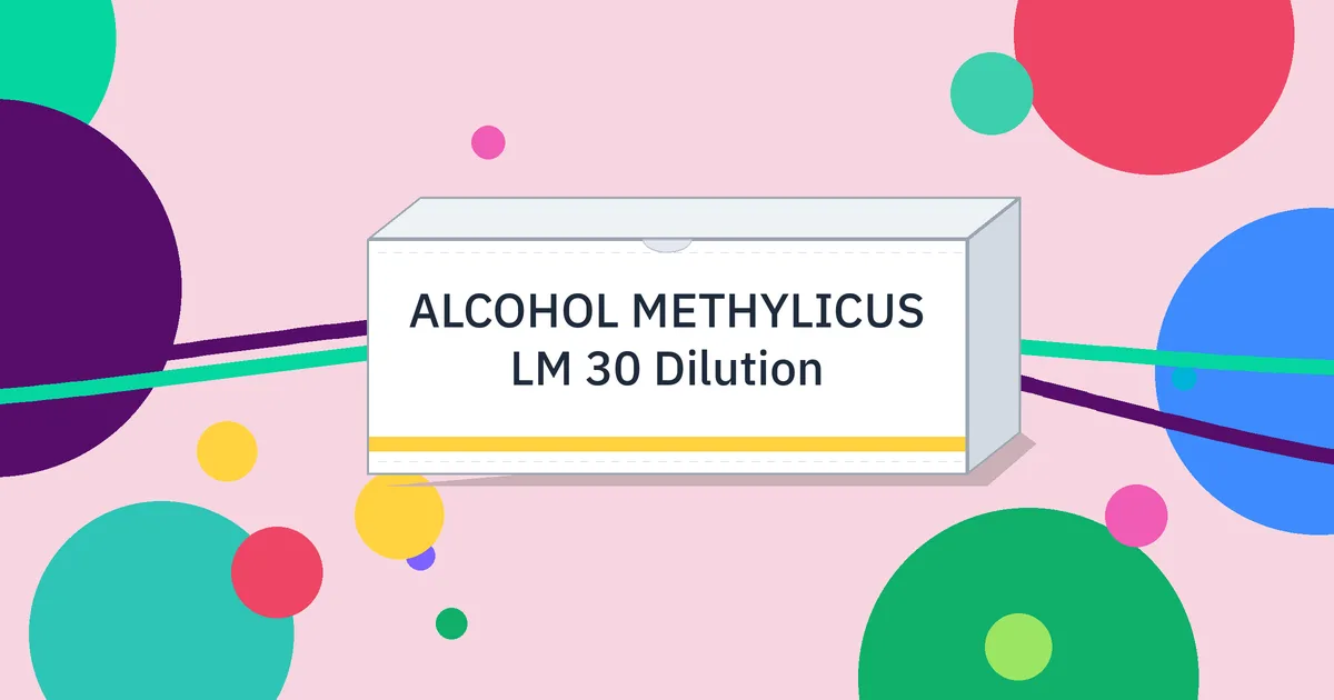 Symbolbild: Packung mit der Aufschrift ALCOHOL METHYLICUS LM 30 Dilution (PZN 13309437) – Verfügbarkeit und Bezug in Apotheken in Frankfurt am Main