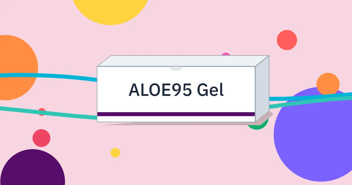 Symbolbild: Packung mit der Aufschrift ALOE95 Gel (PZN 14439372) – Verfügbarkeit und Bezug in Apotheken in Frankfurt am Main