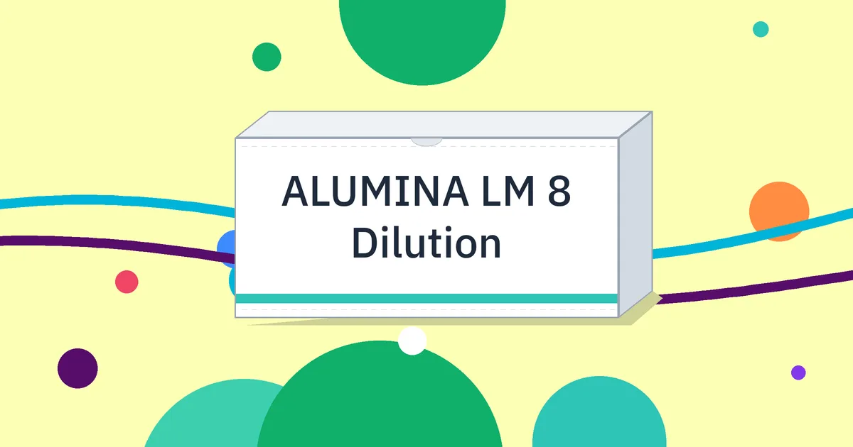 Symbolbild: Packung mit der Aufschrift ALUMINA LM 8 Dilution (PZN 12758417) – Verfügbarkeit und Bezug in Apotheken in Frankfurt am Main