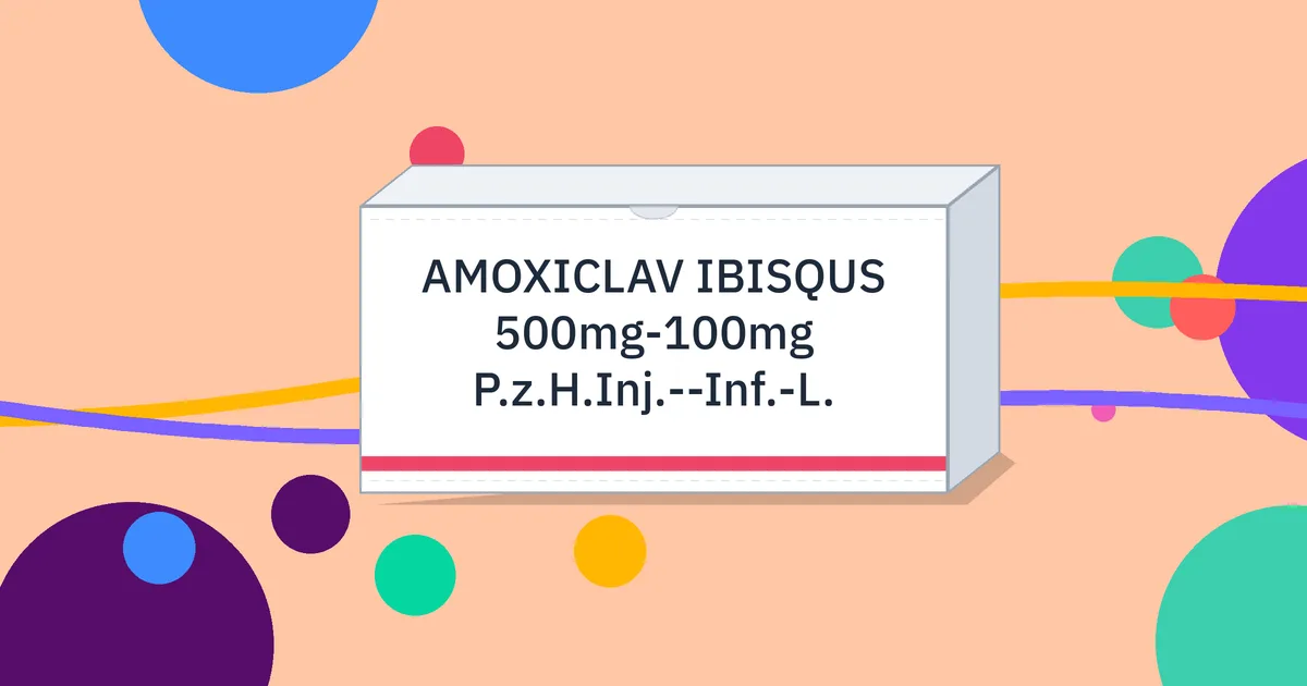 Symbolbild: Packung mit der Aufschrift AMOXICLAV IBISQUS 500mg-100mg P.z.H.Inj.--Inf.-L. (PZN 17304626) – Verfügbarkeit und Bezug in Apotheken in Frankfurt am Main