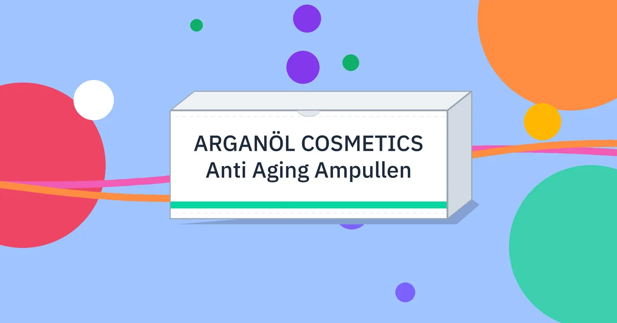 Symbolbild: Packung mit der Aufschrift ARGANÖL COSMETICS Anti Aging Ampullen (PZN 15421919) – Verfügbarkeit und Bezug in Apotheken in Frankfurt am Main