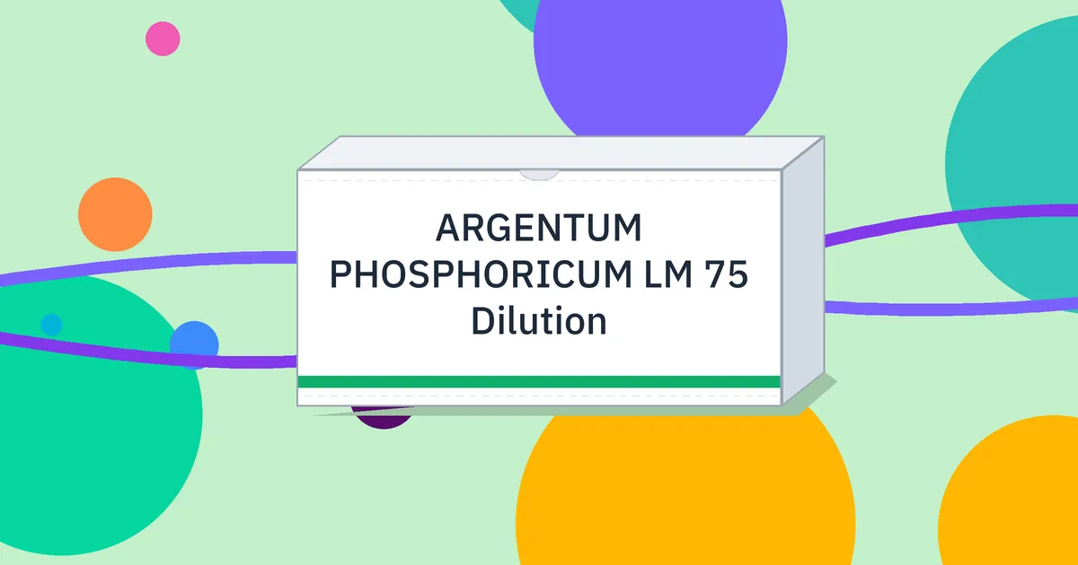 Symbolbild: Packung mit der Aufschrift ARGENTUM PHOSPHORICUM LM 75 Dilution (PZN 12769852) – Verfügbarkeit und Bezug in Apotheken in Frankfurt am Main