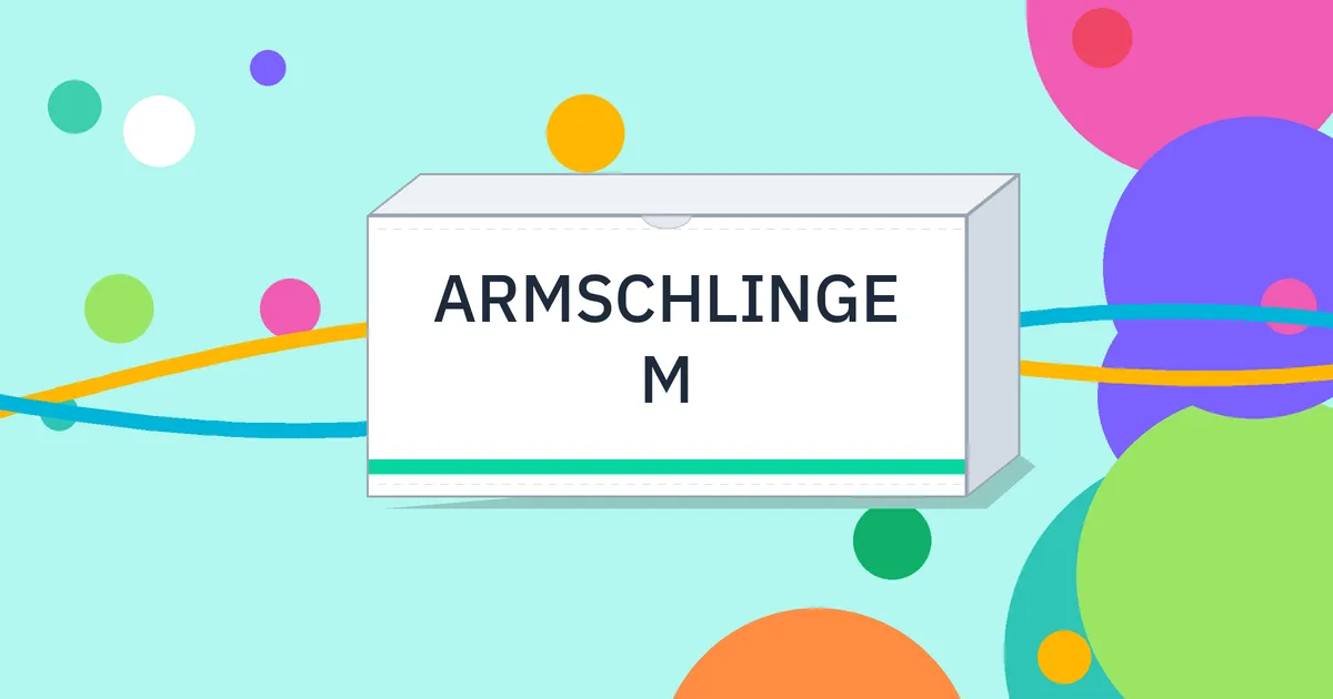 Symbolbild: Packung mit der Aufschrift ARMSCHLINGE M (PZN 19069282) – Verfügbarkeit und Bezug in Apotheken in Frankfurt am Main