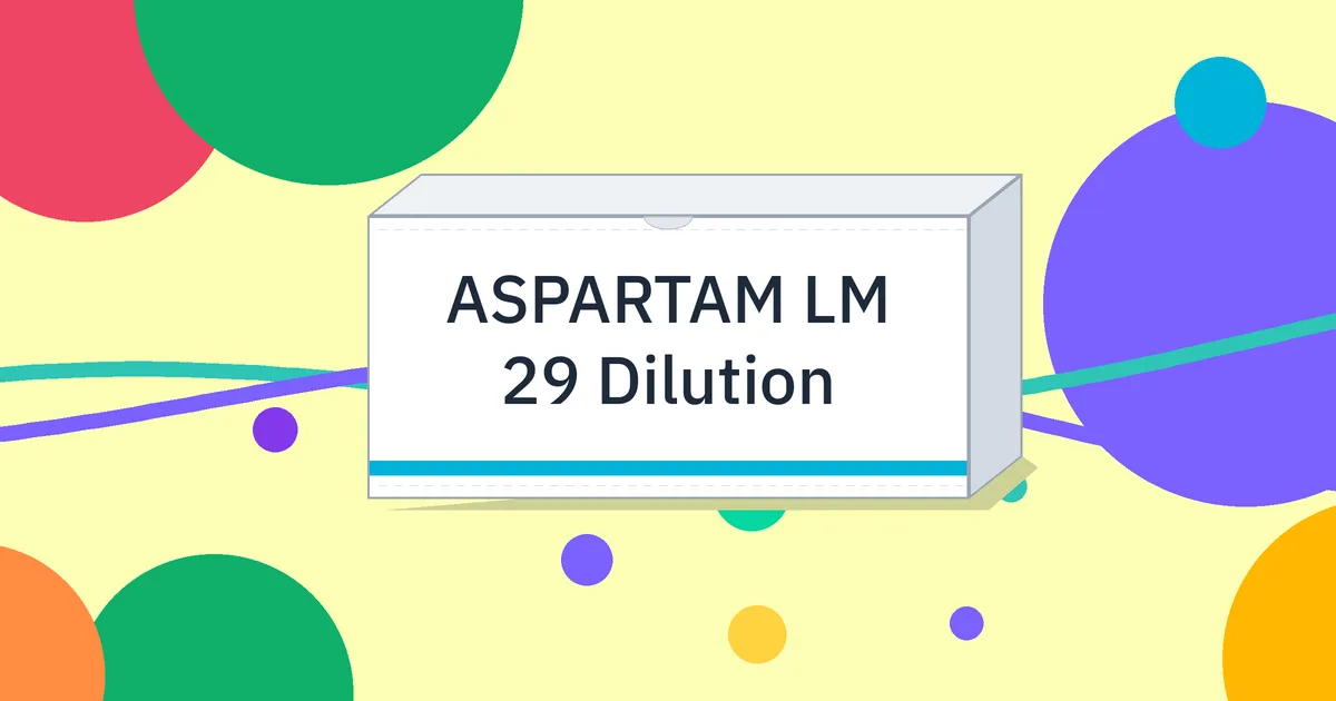 Symbolbild: Packung mit der Aufschrift ASPARTAM LM 29 Dilution (PZN 12782203) – Verfügbarkeit und Bezug in Apotheken in Frankfurt am Main