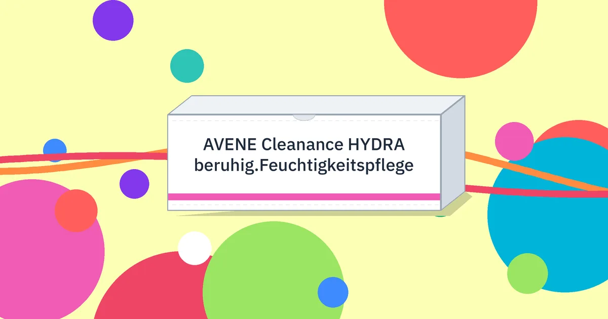 Symbolbild: Packung mit der Aufschrift AVENE Cleanance HYDRA beruhig.Feuchtigkeitspflege (PZN 10057900) – Verfügbarkeit und Bezug in Apotheken in Frankfurt am Main