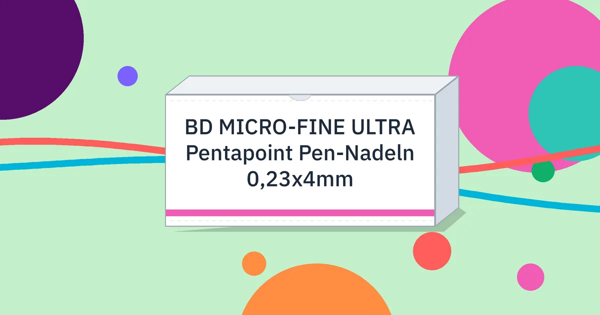 Symbolbild: Packung mit der Aufschrift BD MICRO-FINE ULTRA Pentapoint Pen-Nadeln 0,23x4mm (PZN 11870589) – Verfügbarkeit und Bezug in Apotheken in Frankfurt am Main