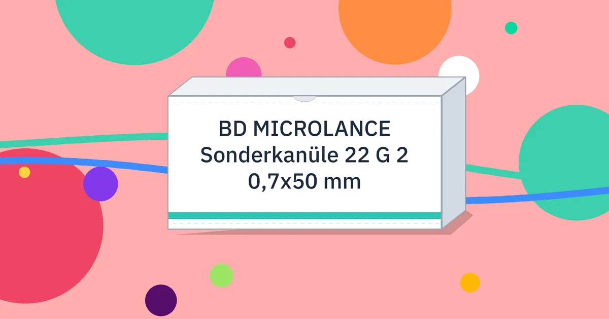 Symbolbild: Packung mit der Aufschrift BD MICROLANCE Sonderkanüle 22 G 2 0,7x50 mm (PZN 16016434) – Verfügbarkeit und Bezug in Apotheken in Frankfurt am Main