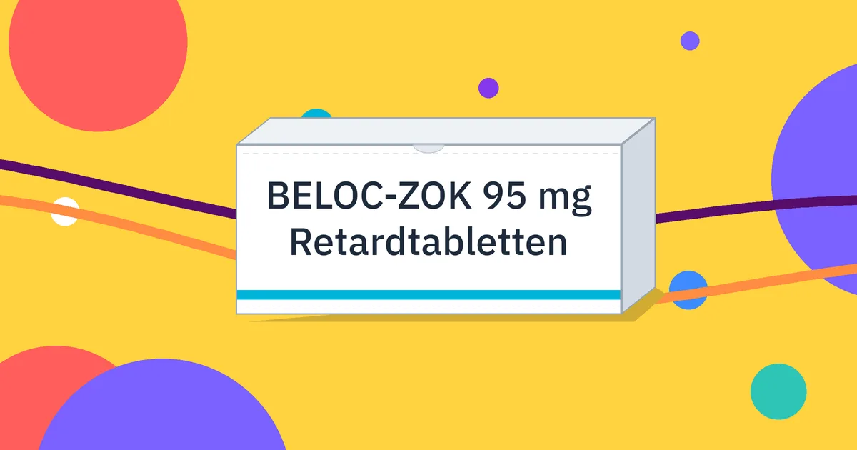 Symbolbild: Packung mit der Aufschrift BELOC-ZOK 95 mg Retardtabletten (PZN 16795349) – Verfügbarkeit und Bezug in Apotheken in Frankfurt am Main
