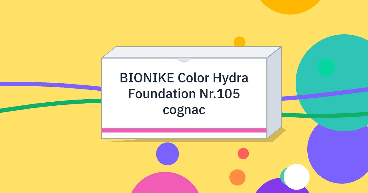 Symbolbild: Packung mit der Aufschrift BIONIKE Color Hydra Foundation Nr.105 cognac (PZN 12606280) – Verfügbarkeit und Bezug in Apotheken in Frankfurt am Main