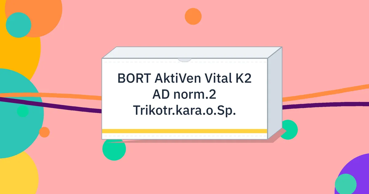 Symbolbild: Packung mit der Aufschrift BORT AktiVen Vital K2 AD norm.2 Trikotr.kara.o.Sp. (PZN 12549234) – Verfügbarkeit und Bezug in Apotheken in Frankfurt am Main