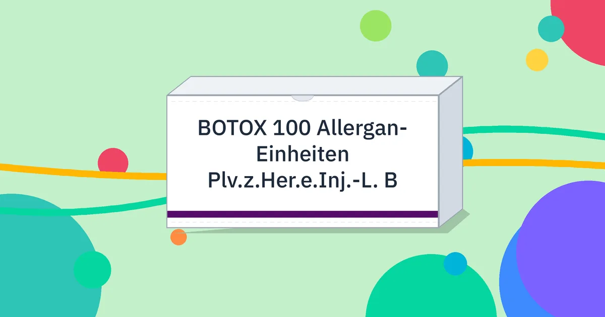 Symbolbild: Packung mit der Aufschrift BOTOX 100 Allergan-Einheiten Plv.z.Her.e.Inj.-L. B (PZN 05567349) – Verfügbarkeit und Bezug in Apotheken in Frankfurt am Main
