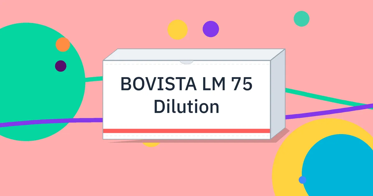 Symbolbild: Packung mit der Aufschrift BOVISTA LM 75 Dilution (PZN 13394466) – Verfügbarkeit und Bezug in Apotheken in Frankfurt am Main
