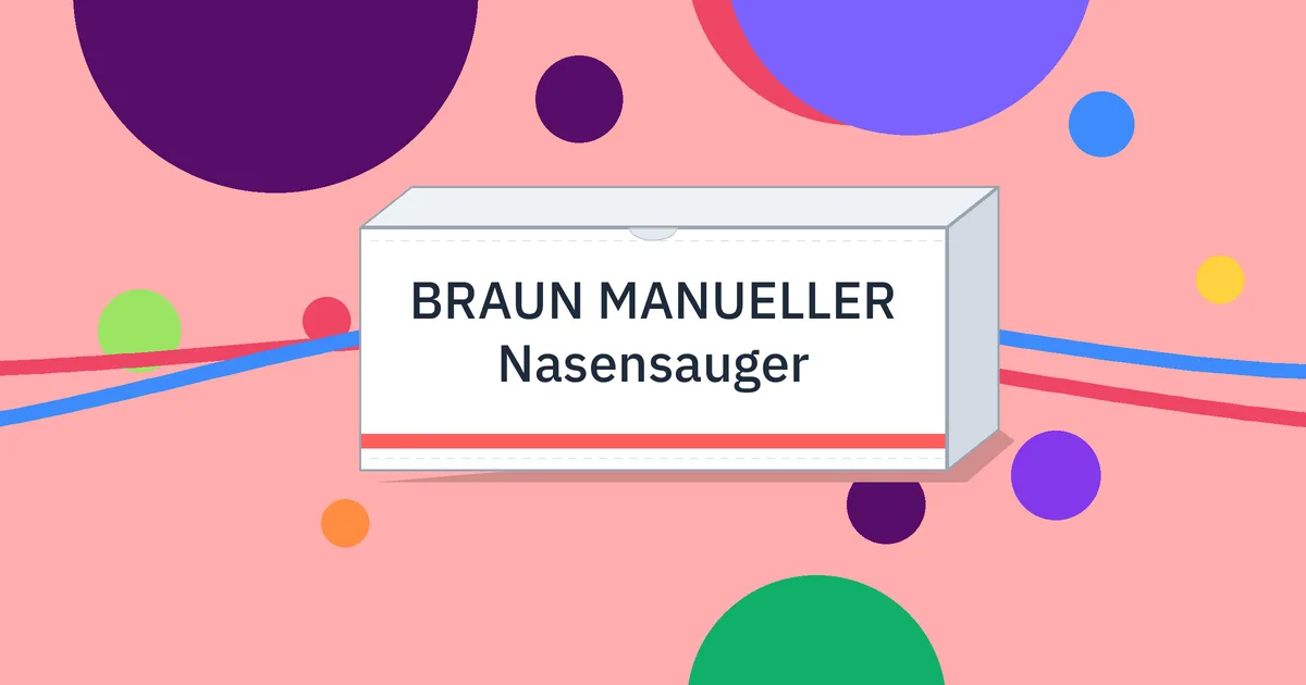 Symbolbild: Packung mit der Aufschrift BRAUN MANUELLER Nasensauger (PZN 16851220) – Verfügbarkeit und Bezug in Apotheken in Frankfurt am Main