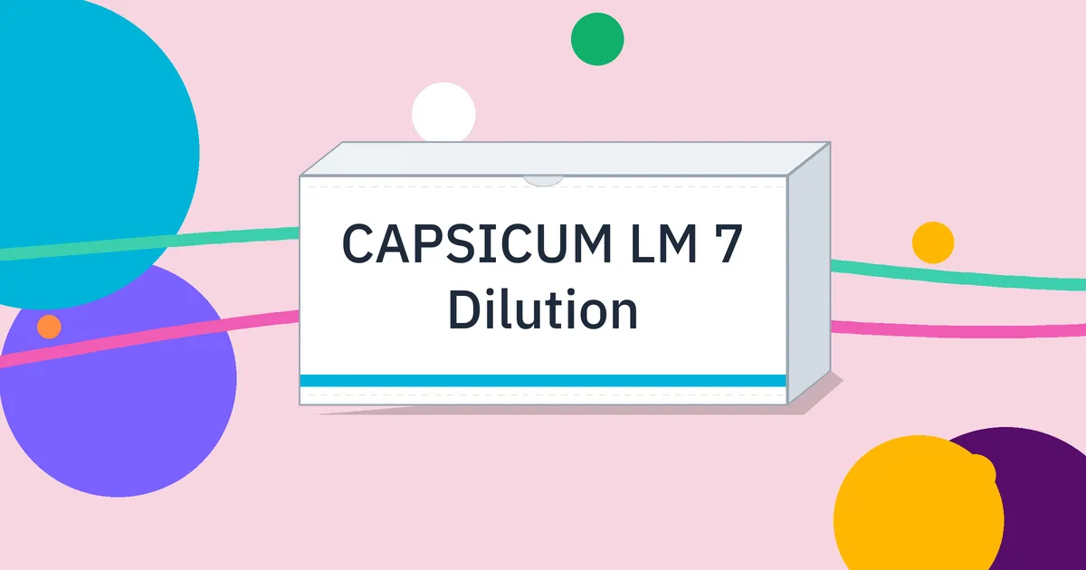 Symbolbild: Packung mit der Aufschrift CAPSICUM LM 7 Dilution (PZN 12808575) – Verfügbarkeit und Bezug in Apotheken in Frankfurt am Main