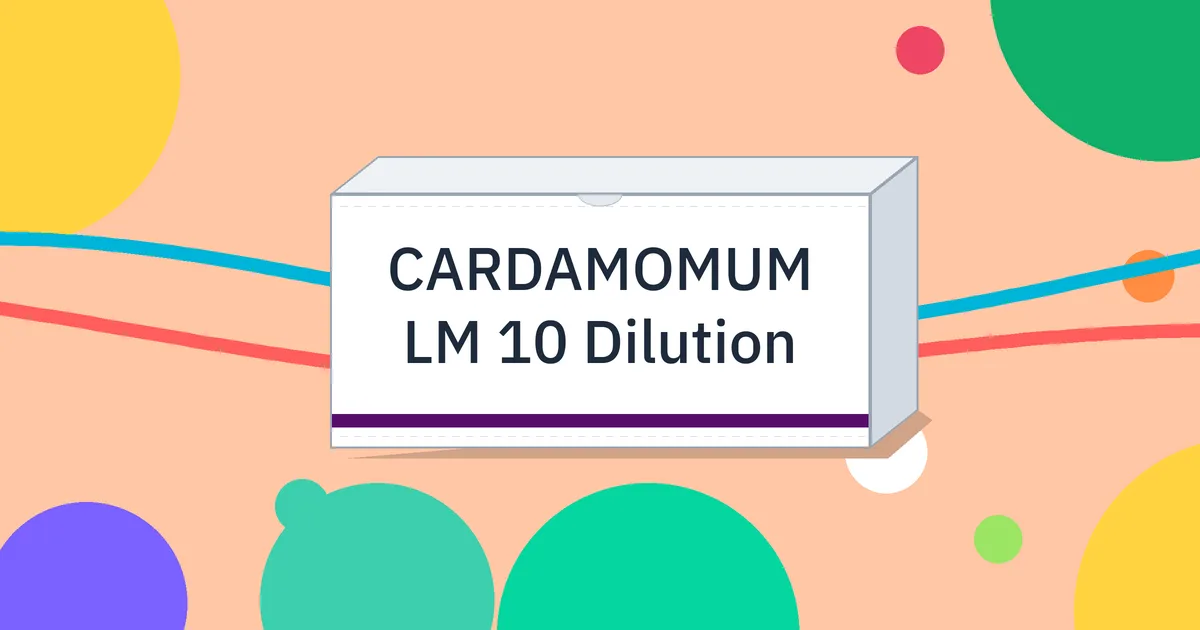 Symbolbild: Packung mit der Aufschrift CARDAMOMUM LM 10 Dilution (PZN 13429578) – Verfügbarkeit und Bezug in Apotheken in Frankfurt am Main