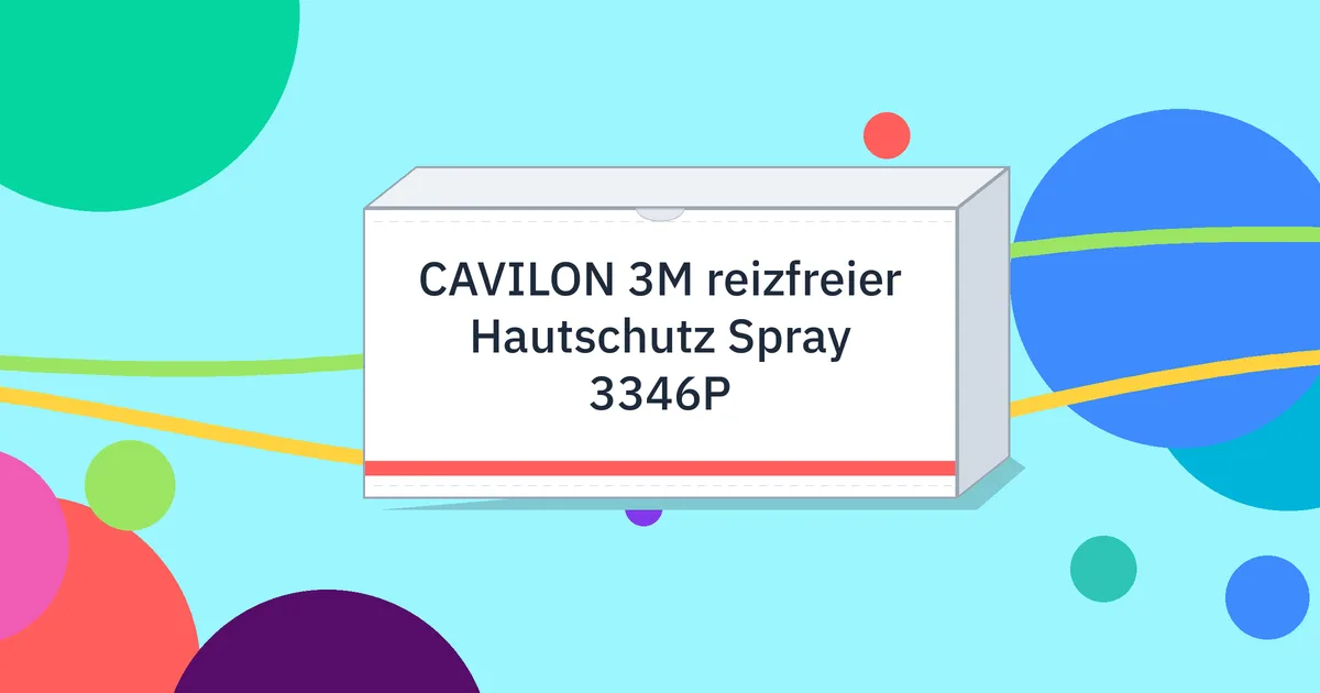 Symbolbild: Packung mit der Aufschrift CAVILON 3M reizfreier Hautschutz Spray 3346P (PZN 14417034) – Verfügbarkeit und Bezug in Apotheken in Frankfurt am Main