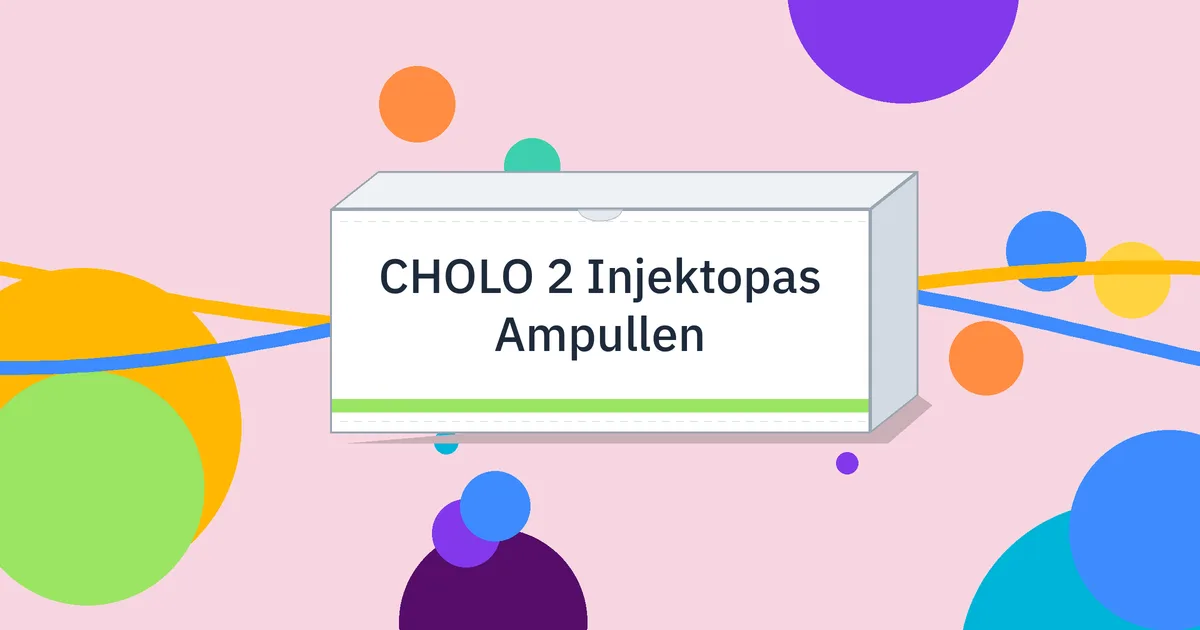 Symbolbild: Packung mit der Aufschrift CHOLO 2 Injektopas Ampullen (PZN 11127821) – Verfügbarkeit und Bezug in Apotheken in Frankfurt am Main