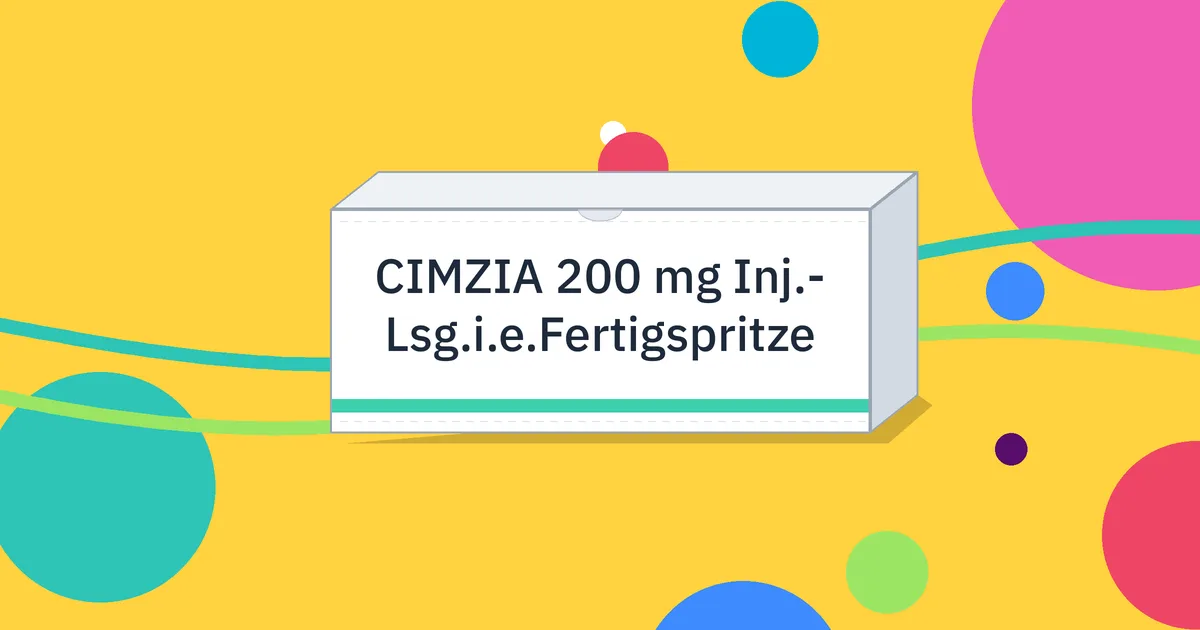 Symbolbild: Packung mit der Aufschrift CIMZIA 200 mg Inj.-Lsg.i.e.Fertigspritze (PZN 17923594) – Verfügbarkeit und Bezug in Apotheken in Frankfurt am Main