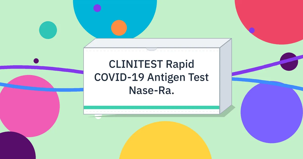 Symbolbild: Packung mit der Aufschrift CLINITEST Rapid COVID-19 Antigen Test Nase-Ra. (PZN 16910394) – Verfügbarkeit und Bezug in Apotheken in Frankfurt am Main
