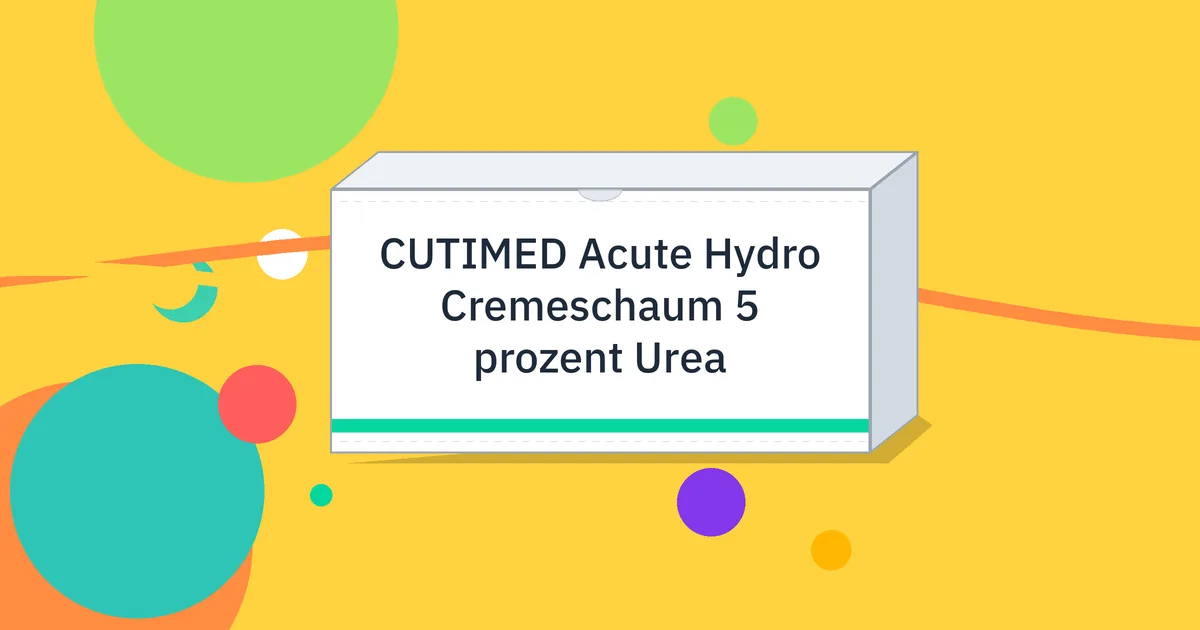 Symbolbild: Packung mit der Aufschrift CUTIMED Acute Hydro Cremeschaum 5 prozent Urea (PZN 16827960) – Verfügbarkeit und Bezug in Apotheken in Frankfurt am Main