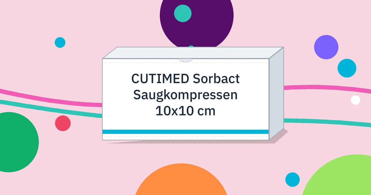 Symbolbild: Packung mit der Aufschrift CUTIMED Sorbact Saugkompressen 10x10 cm (PZN 19699965) – Verfügbarkeit und Bezug in Apotheken in Frankfurt am Main