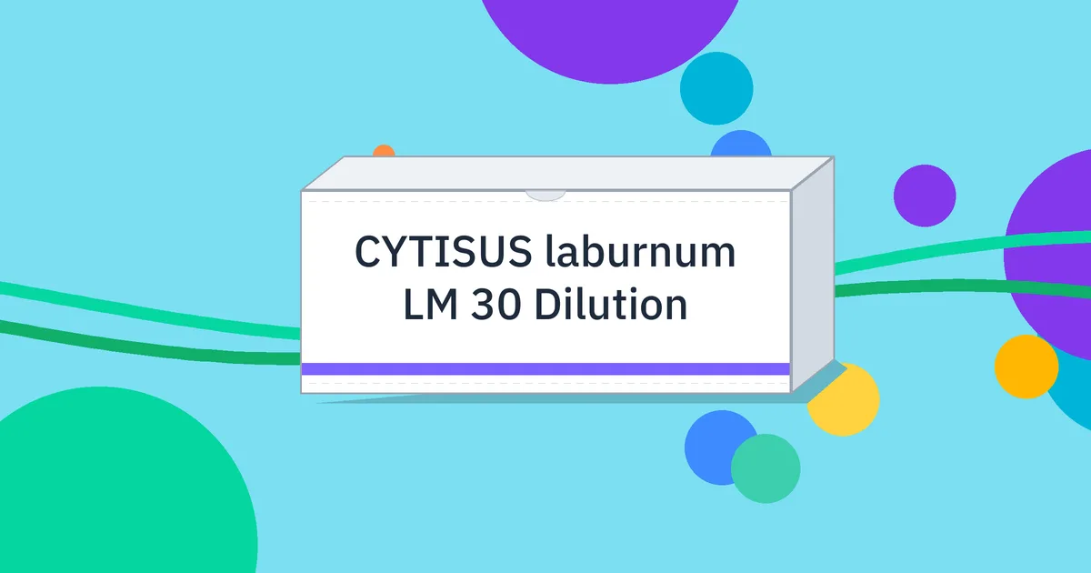 Symbolbild: Packung mit der Aufschrift CYTISUS laburnum LM 30 Dilution (PZN 13460737) – Verfügbarkeit und Bezug in Apotheken in Frankfurt am Main