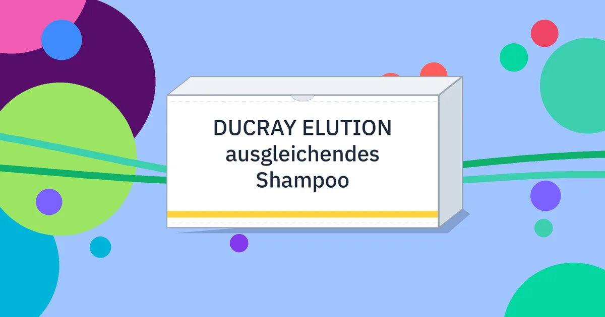 Symbolbild: Packung mit der Aufschrift DUCRAY ELUTION ausgleichendes Shampoo (PZN 12649651) – Verfügbarkeit und Bezug in Apotheken in Frankfurt am Main