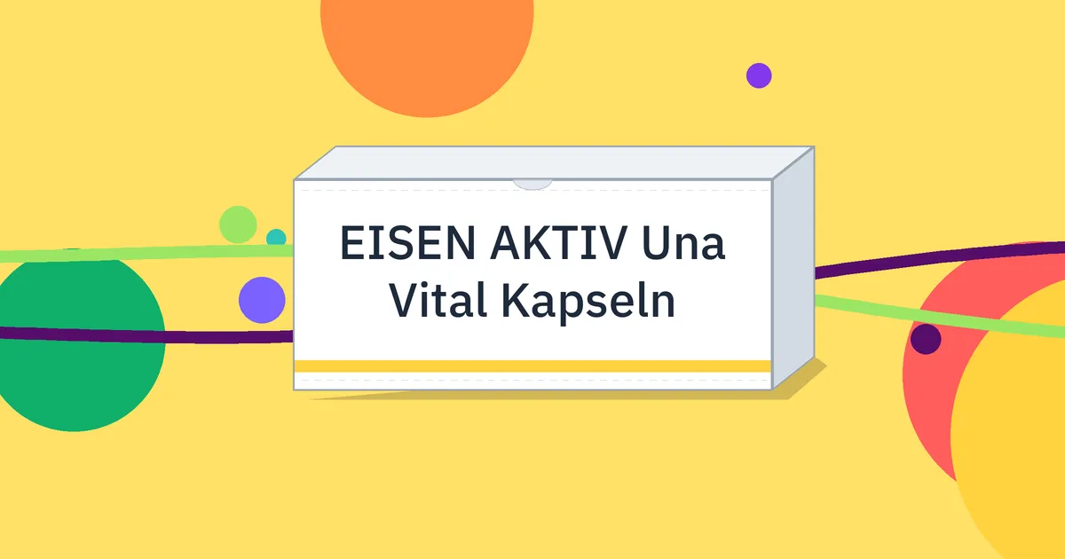 Symbolbild: Packung mit der Aufschrift EISEN AKTIV Una Vital Kapseln (PZN 15318972) – Verfügbarkeit und Bezug in Apotheken in Frankfurt am Main