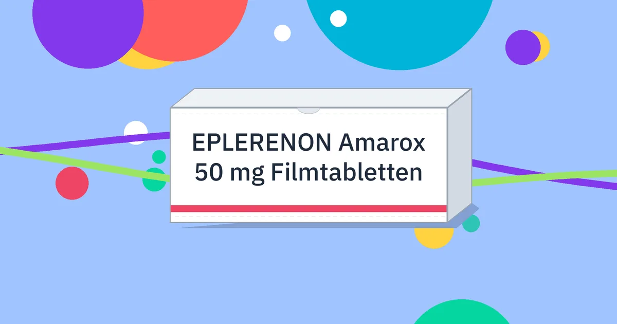 Symbolbild: Packung mit der Aufschrift EPLERENON Amarox 50 mg Filmtabletten (PZN 19252595) – Verfügbarkeit und Bezug in Apotheken in Frankfurt am Main