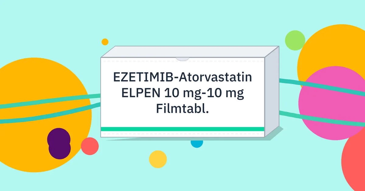 Symbolbild: Packung mit der Aufschrift EZETIMIB-Atorvastatin ELPEN 10 mg-10 mg Filmtabl. (PZN 17244634) – Verfügbarkeit und Bezug in Apotheken in Frankfurt am Main