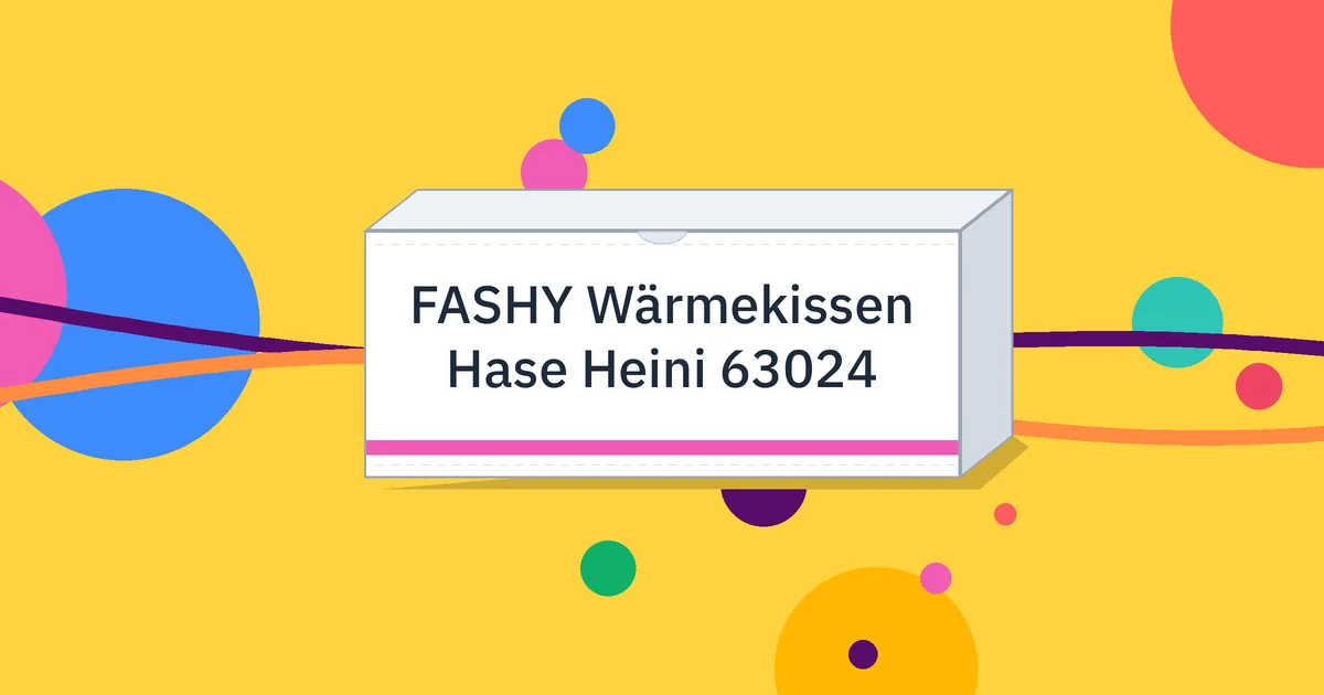 Symbolbild: Packung mit der Aufschrift FASHY Wärmekissen Hase Heini 63024 (PZN 13157482) – Verfügbarkeit und Bezug in Apotheken in Frankfurt am Main