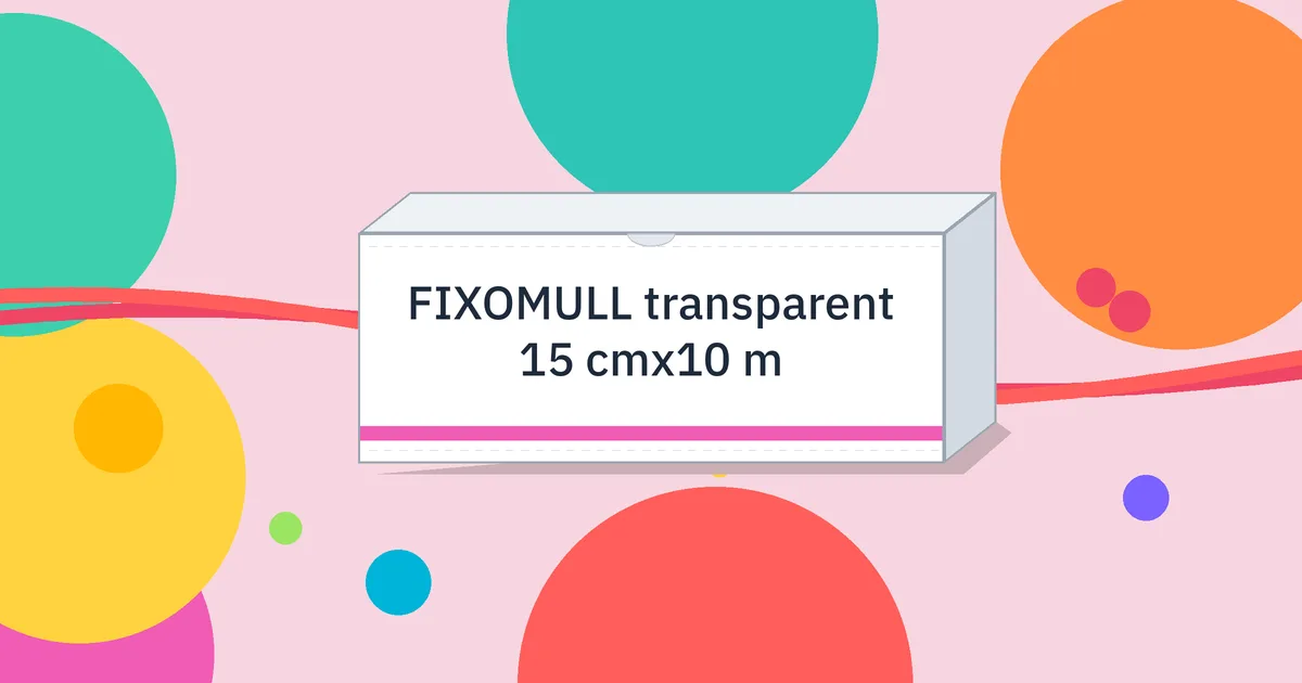 Symbolbild: Packung mit der Aufschrift FIXOMULL transparent 15 cmx10 m (PZN 20519603) – Verfügbarkeit und Bezug in Apotheken in Frankfurt am Main