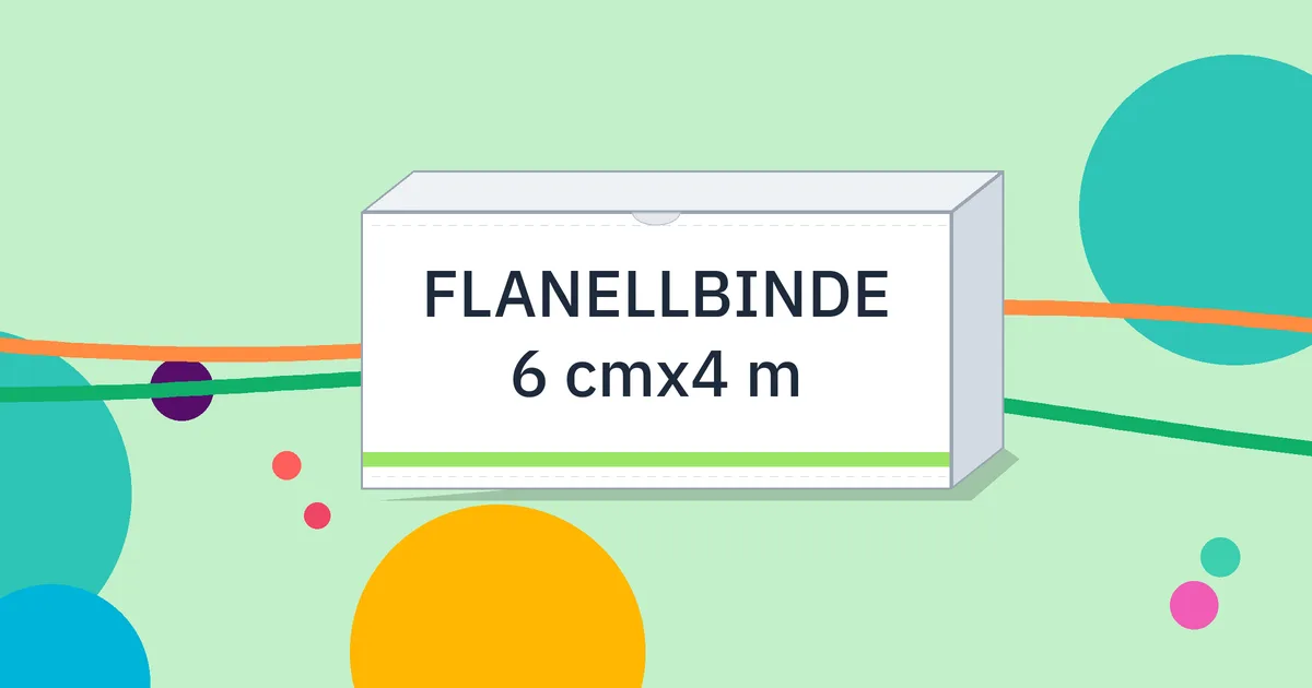 Symbolbild: Packung mit der Aufschrift FLANELLBINDE 6 cmx4 m (PZN 01960009) – Verfügbarkeit und Bezug in Apotheken in Frankfurt am Main