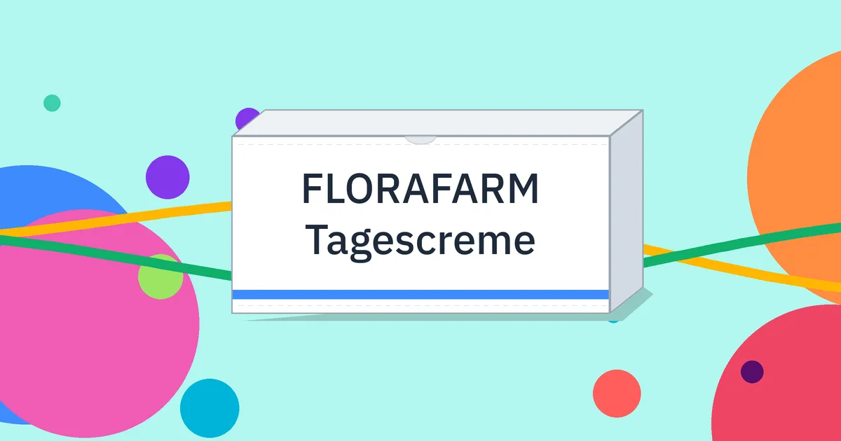Symbolbild: Packung mit der Aufschrift FLORAFARM Tagescreme (PZN 00968115) – Verfügbarkeit und Bezug in Apotheken in Frankfurt am Main