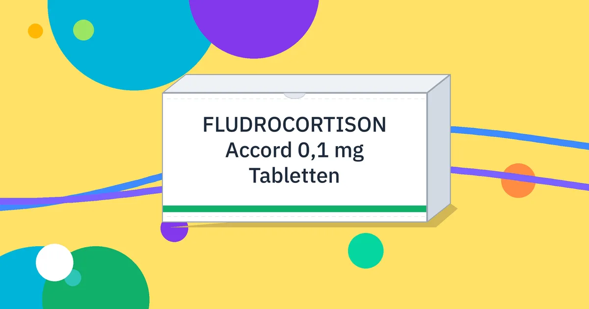 Symbolbild: Packung mit der Aufschrift FLUDROCORTISON Accord 0,1 mg Tabletten (PZN 18010186) – Verfügbarkeit und Bezug in Apotheken in Frankfurt am Main